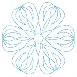 Stipple Flower Quilt Block Embroidery Design | AnnTheGran.com
