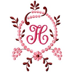 Fancy Monograms H Embroidery Design | AnnTheGran.com