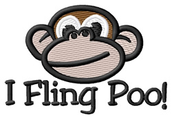I Fling Poo Embroidery Design | AnnTheGran.com