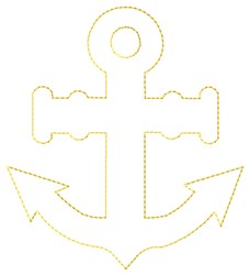 Anchor Outline Embroidery Design | AnnTheGran.com