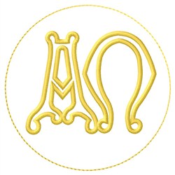 Alpha Omega Embroidery Design | AnnTheGran.com