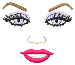 Doll Face Embroidery Design | AnnTheGran.com