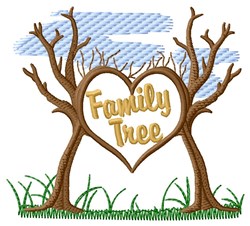 Family Tree Embroidery Design | AnnTheGran.com