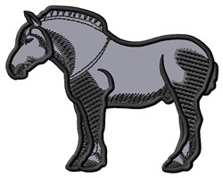 Percheron Applique Embroidery Design | AnnTheGran.com
