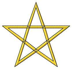 Five Pointed Star Embroidery Design | AnnTheGran.com