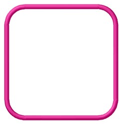 Rounded Rectangle (Outline) Embroidery Design | AnnTheGran.com