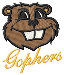 Gophers Mascot Embroidery Design | AnnTheGran.com