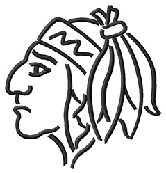 Brave Outline Embroidery Design | AnnTheGran.com