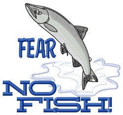 Fear No Fish Embroidery Design | AnnTheGran.com