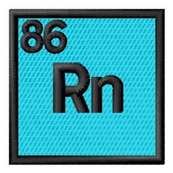Atomic Number 86 Embroidery Design | AnnTheGran.com