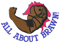 All About Brawn Embroidery Design | AnnTheGran.com