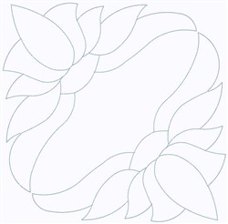 Floral Outline Embroidery Design | AnnTheGran.com