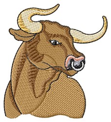 Bull Head Embroidery Design | AnnTheGran.com