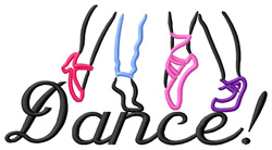 Dance! Embroidery Design | AnnTheGran.com