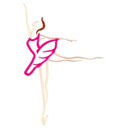 Abstract Ballet Dancer Embroidery Design | AnnTheGran.com