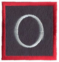 Baby Block O Embroidery Design | AnnTheGran.com