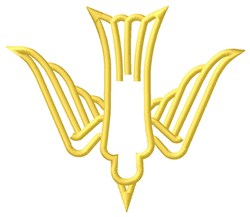 Descending Dove Embroidery Design | AnnTheGran.com