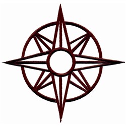 Compass Rose Embroidery Design | AnnTheGran.com