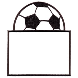 Soccer Frame Embroidery Design | AnnTheGran.com