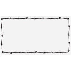 Barbed Wire Frame Embroidery Design | AnnTheGran.com