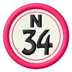 Bingo N34 Embroidery Design | AnnTheGran.com