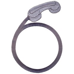 Telephone Logo Embroidery Design | AnnTheGran.com