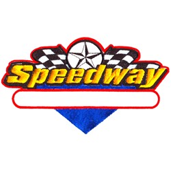 Speedway Logo Embroidery Design | AnnTheGran.com