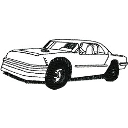 Late Model Outline Embroidery Design | AnnTheGran.com