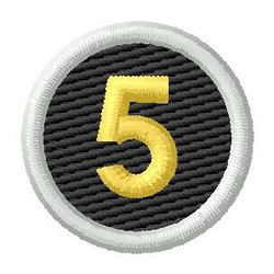 Number 5 Embroidery Design | AnnTheGran.com