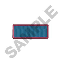 Narrow Filled Rectangle Embroidery Design | AnnTheGran.com