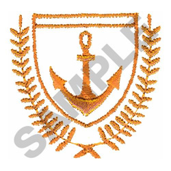 ANCHOR CREST Embroidery Design | AnnTheGran.com