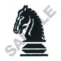 KNIGHT CHESS PIECE Embroidery Design | AnnTheGran.com