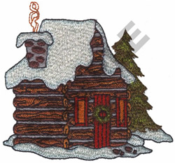 CABIN Embroidery Design | AnnTheGran.com