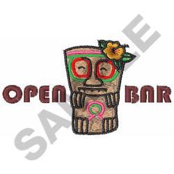 OPEN BAR Embroidery Design | AnnTheGran.com