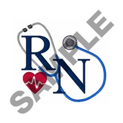 RN Heart Embroidery Design | AnnTheGran.com
