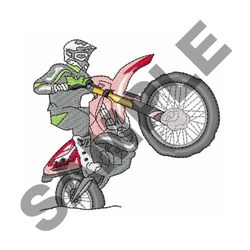 Motocross Rider Embroidery Design | AnnTheGran.com