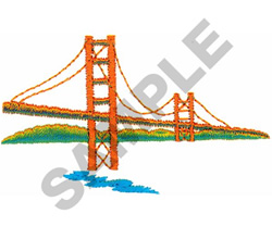 GOLDEN GATE BRIDGE Embroidery Design | AnnTheGran.com