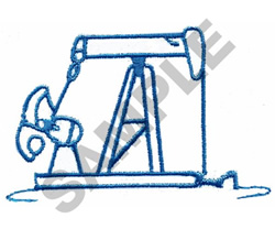 OIL RIG Embroidery Design | AnnTheGran.com