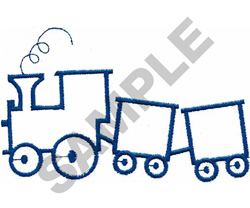 TRAIN Embroidery Design | AnnTheGran.com