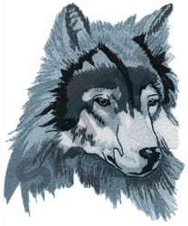 WOLF HEAD Embroidery Design | AnnTheGran.com