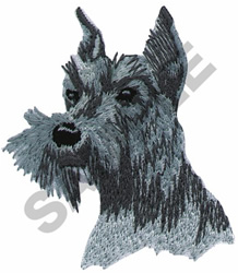 SCHNAUZER Embroidery Design | AnnTheGran.com