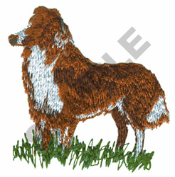 COLLIE DOG Embroidery Design | AnnTheGran.com