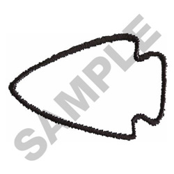 ARROWHEAD OUTLINE Embroidery Design | AnnTheGran.com