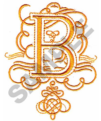 SCROLL B Embroidery Design | AnnTheGran.com