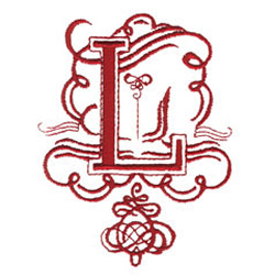 SCROLL L Embroidery Design | AnnTheGran.com