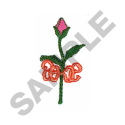 ROSEBUD Embroidery Design | AnnTheGran.com