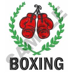 BOXING CREST Embroidery Design | AnnTheGran.com