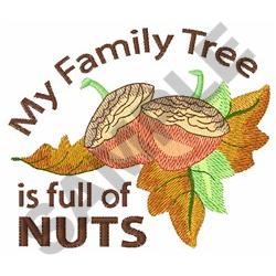 FAMILY TREE FULL OF NUTS Embroidery Design | AnnTheGran.com