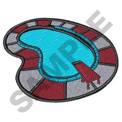 SWIMMING POOL Embroidery Design | AnnTheGran.com