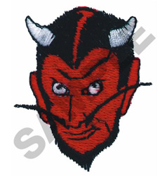 RED DEVIL Embroidery Design | AnnTheGran.com
